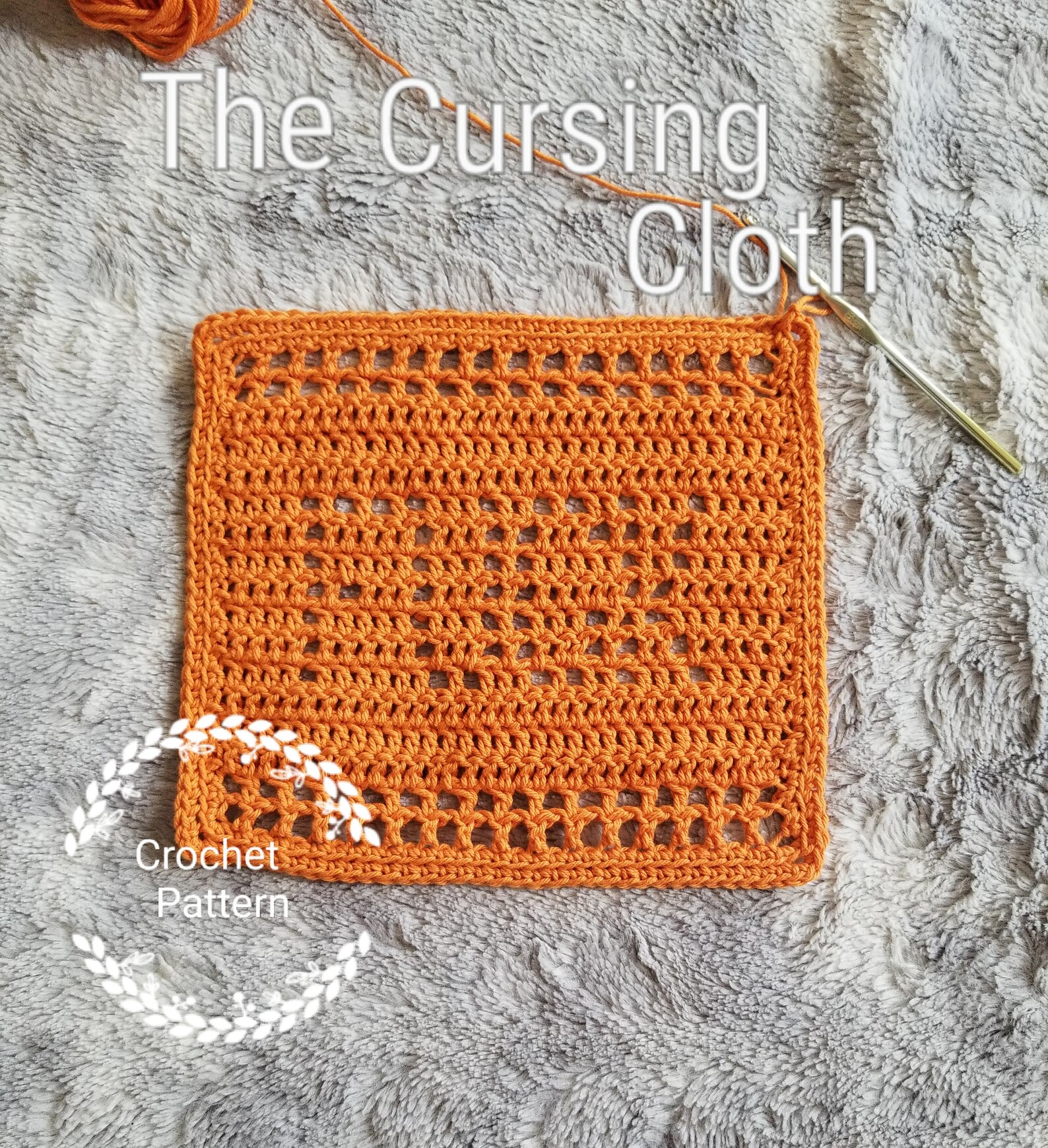 Crochet Pattern Dishcloth Pattern Curse Word Cloth - Etsy