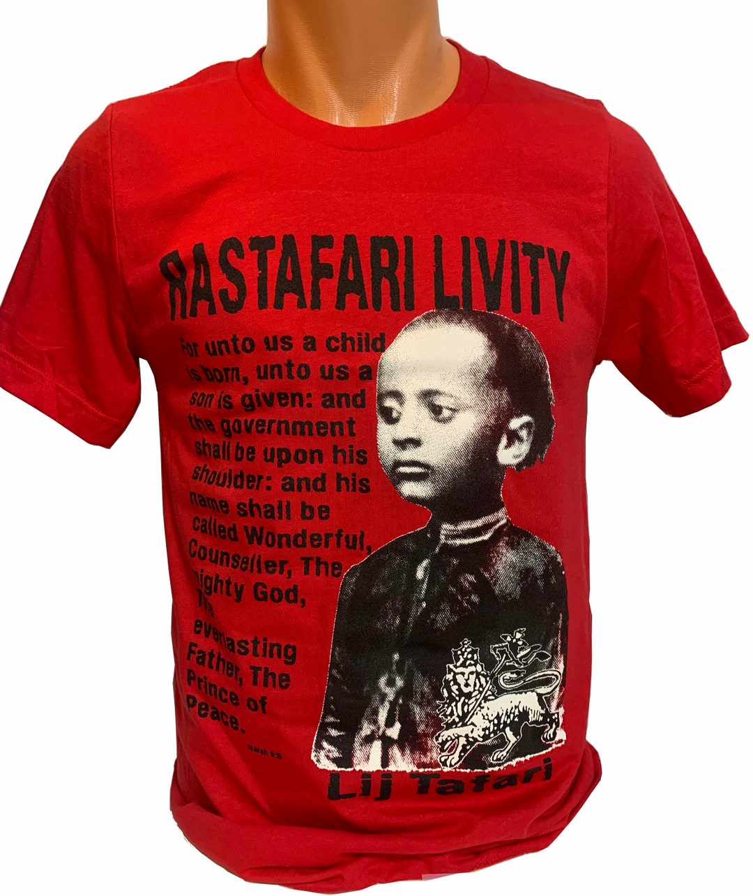 RASTAFARI LIVITY (jah as a Youth) T-shirt | Rasta Shirt - Etsy