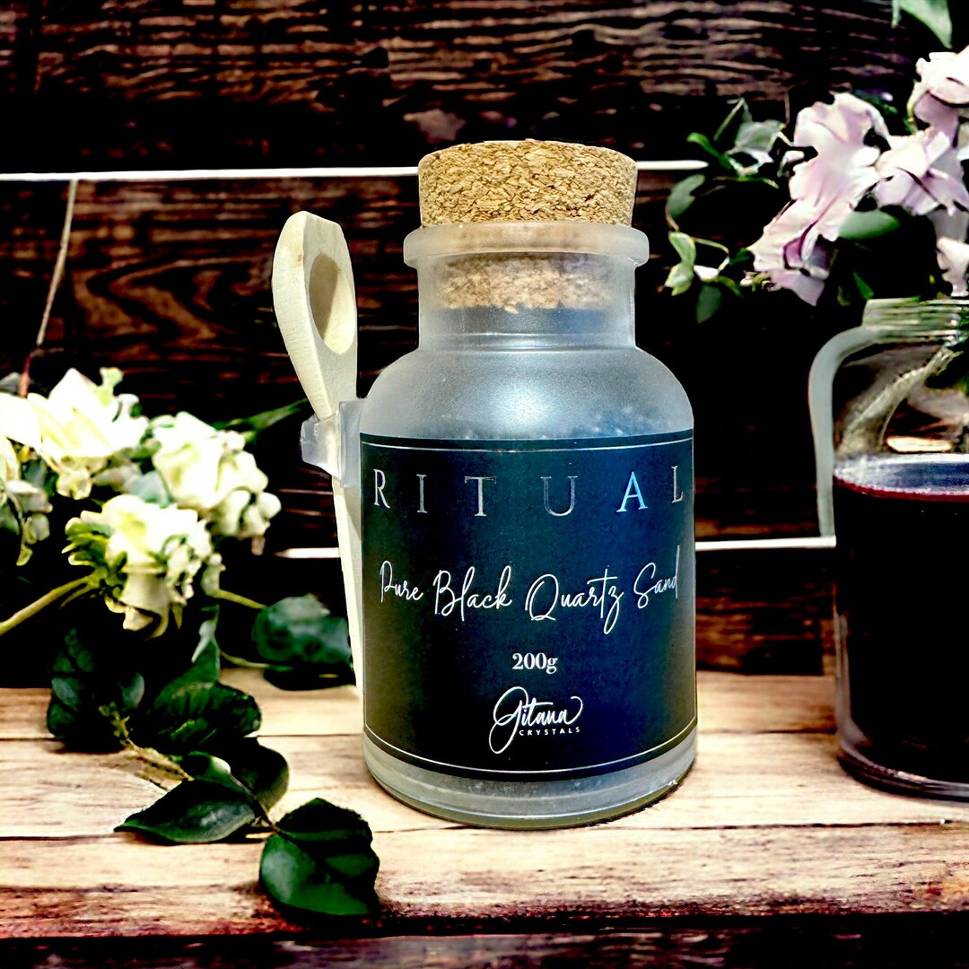 Black Quartz Ritual & Smudging Sand 200g - Etsy