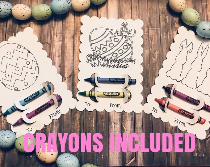 Easter Coloring Cards - Kids Coloring Cards - Coloring Cards - Coloring ...