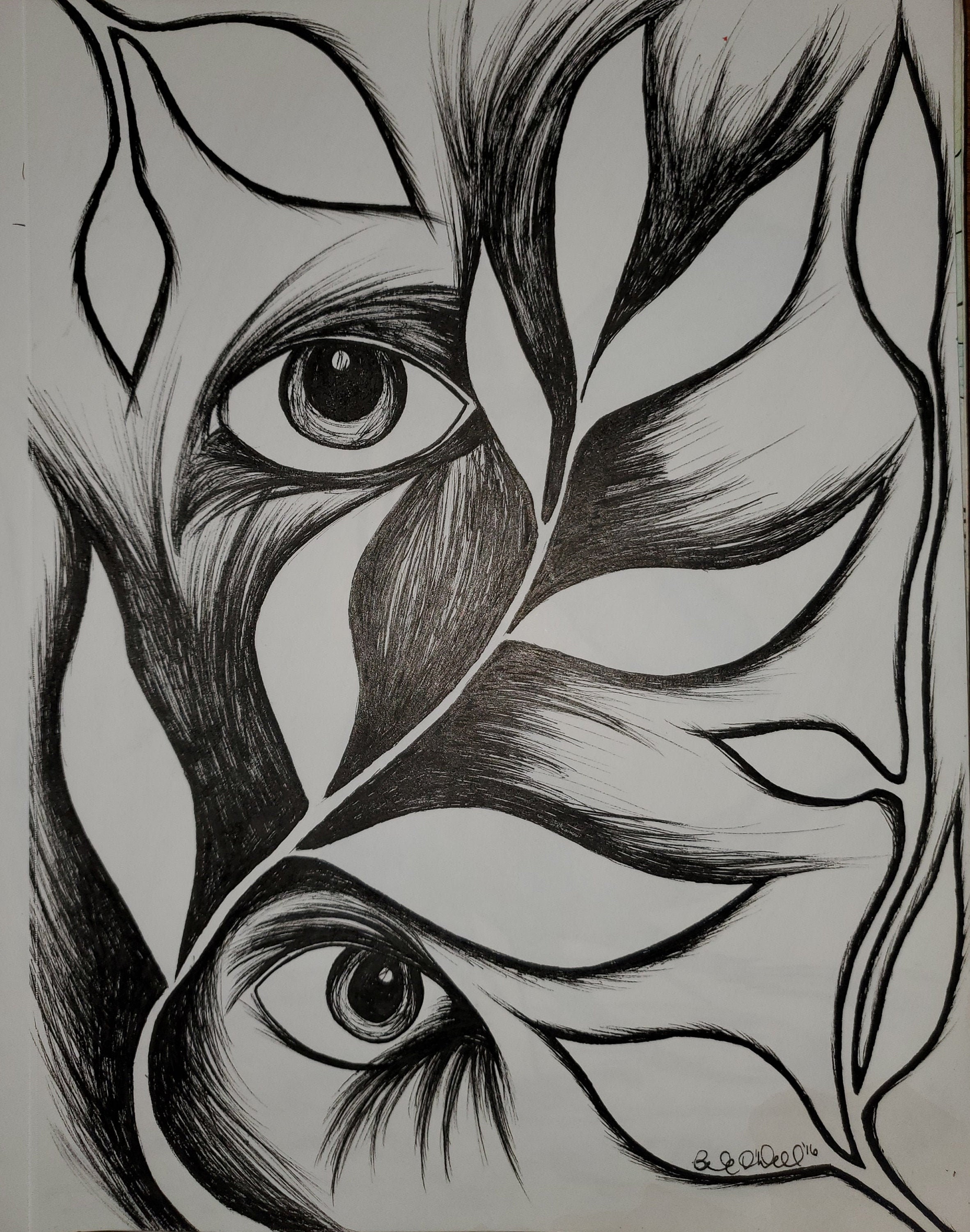 Abstract Pencil Drawing Ideas