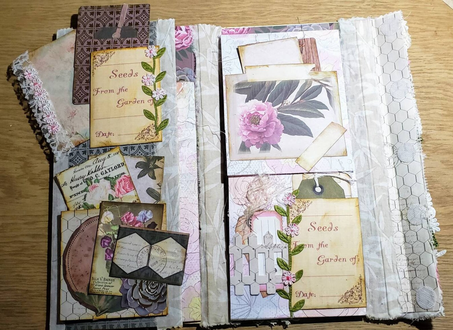 Handmade folio journal Large botanical journallots of flap | Etsy