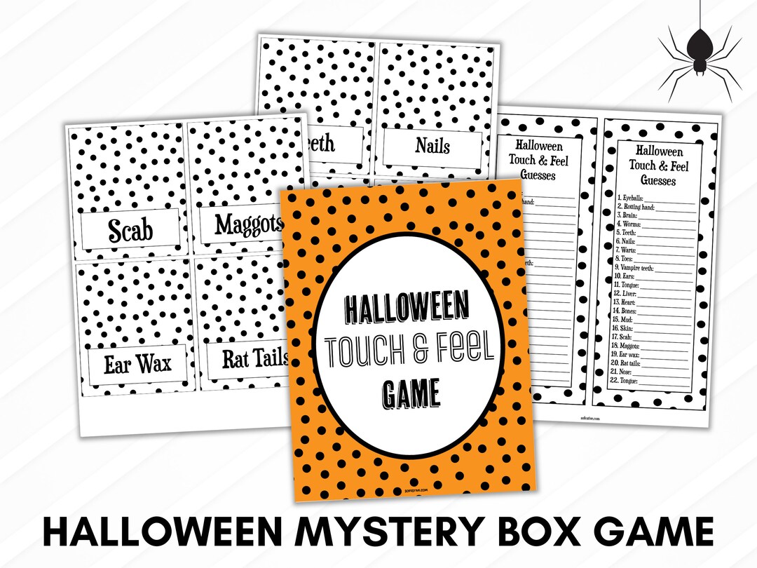 Halloween Mystery Box Game Touch & Feel Game Halloween Party Game ...