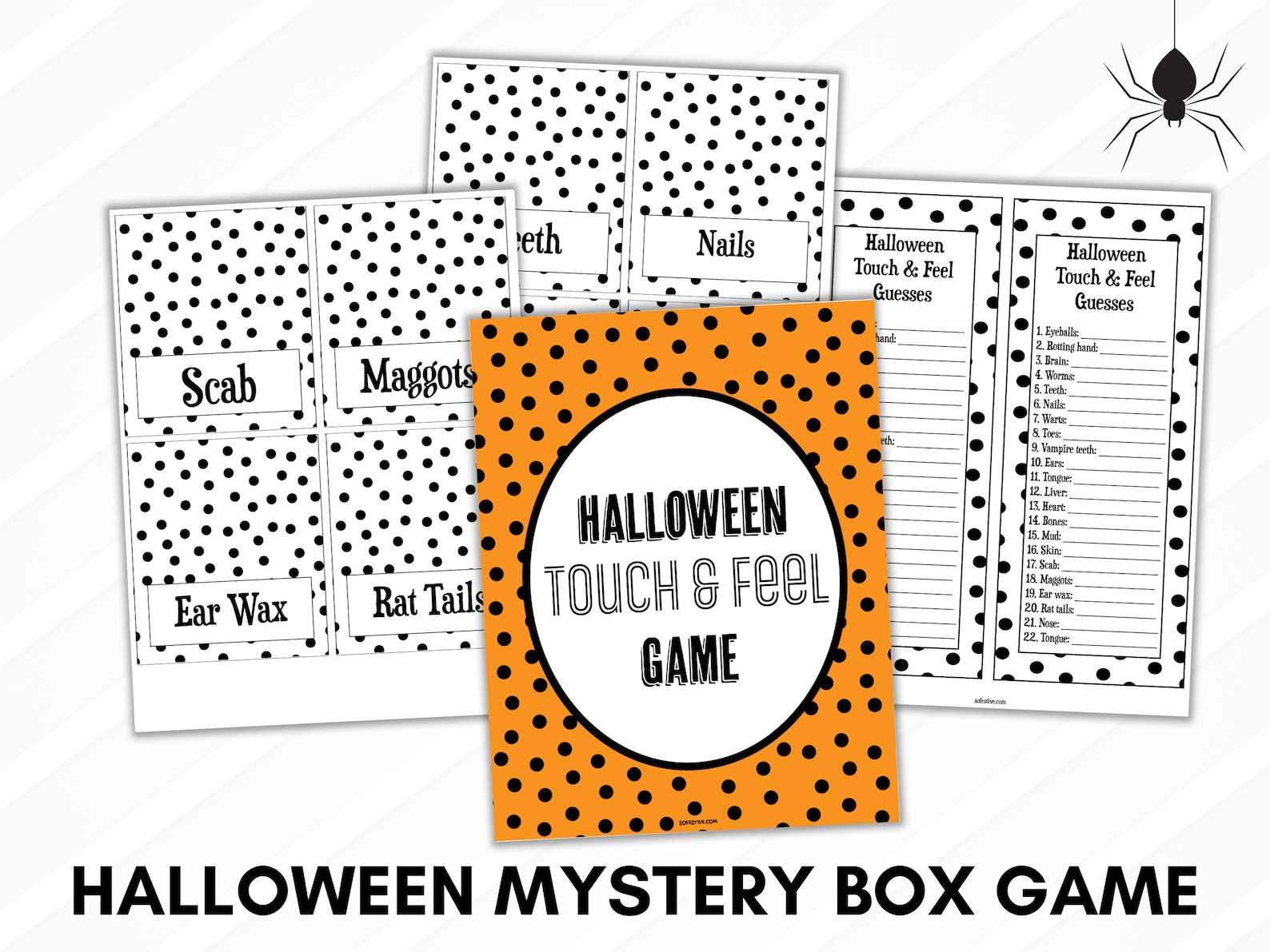 Halloween Mystery Box Game Touch & Feel Game Halloween Party Game ...