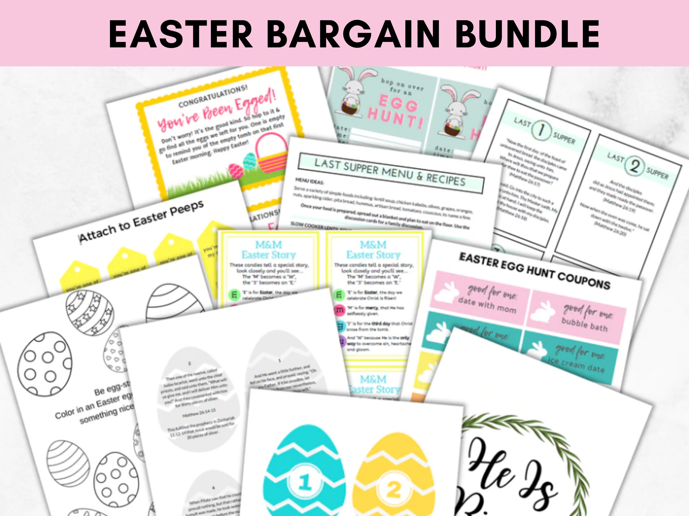 Easter Bargain Bundle- Easter Printables- Easter Planner- Easter ...