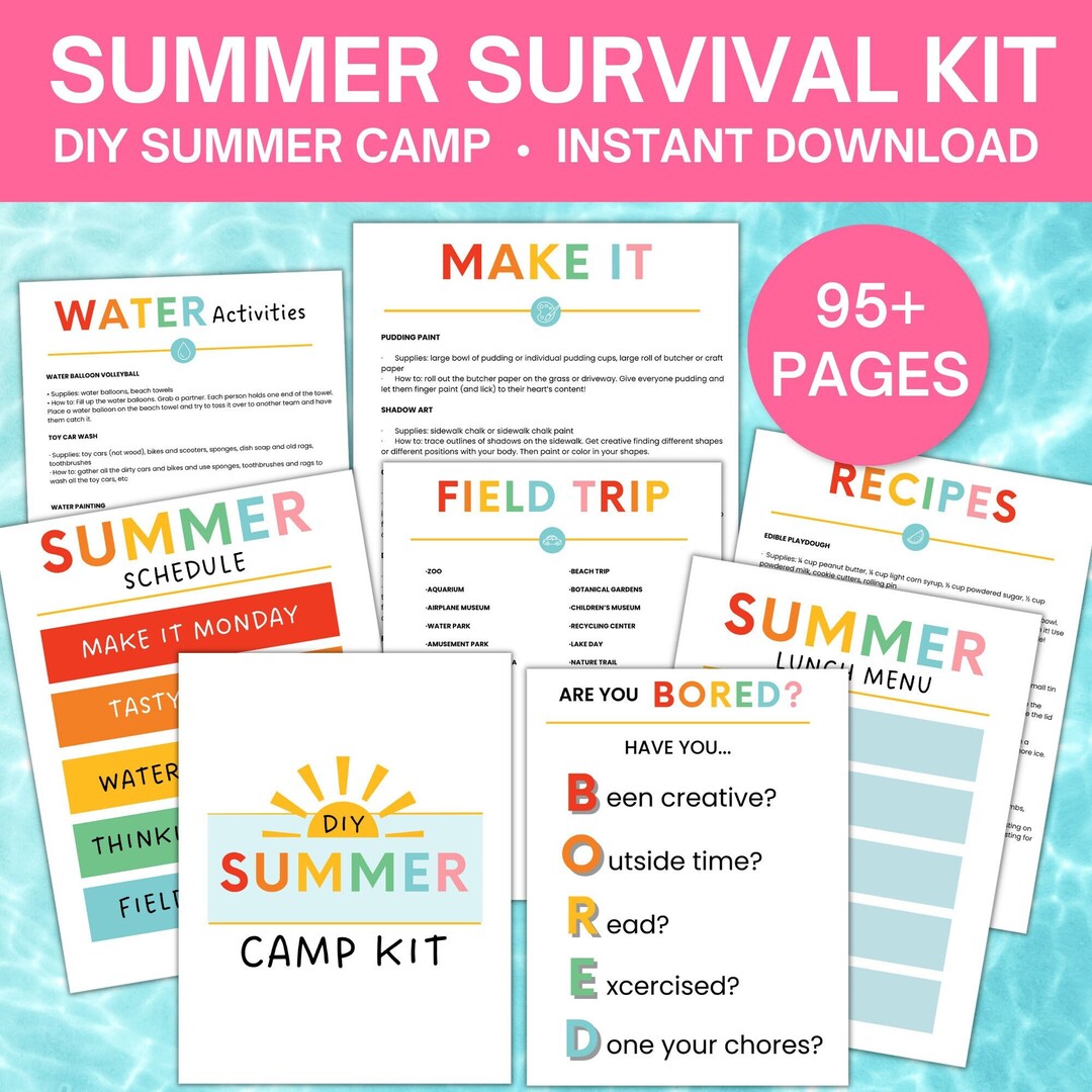 Summer Printables for Families | Summer Planner| Summer Activities ...
