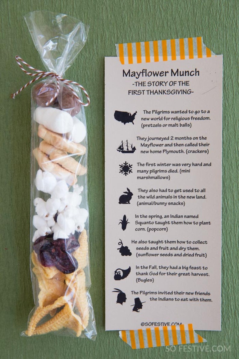 Mayflower Munch: the Story of the First Thanksgiving- Letter and Card ...