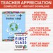 Editable World-themed Teacher Appreciation Week Printable Bundle ...