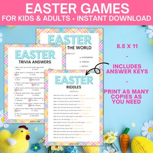 Easter Games Bundle | 36 Easter Party Games | Bunny Name | Easter ...