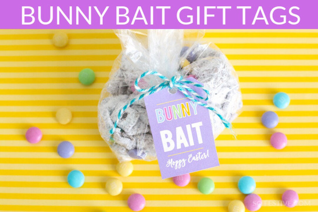 Bunny Bait Easter Gift Tag -instant Download- PDF Easter Tags - Etsy