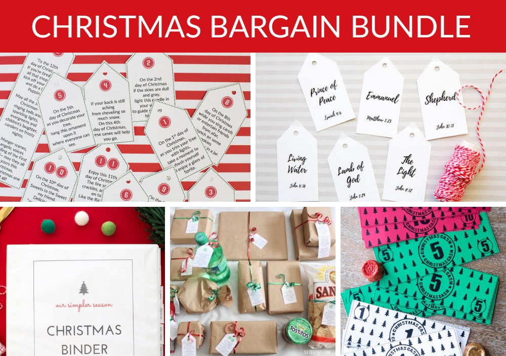 CHRISTMAS BARGAIN BUNDLE - 12 Days of Christmas- Christmas Gift Tags ...