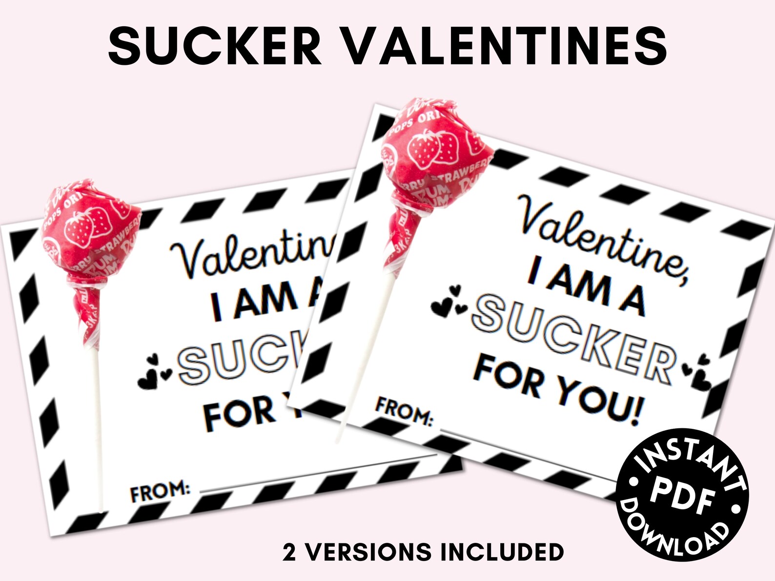 Sucker Valentines | Printable Valentines | Preschool Valentines | I'm a ...