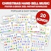Christmas Hand Bell Music Bargain Bundle-20 Christmas Songs- Colored ...