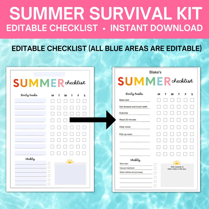 Summer Printables for Families | Summer Planner| Summer Activities ...