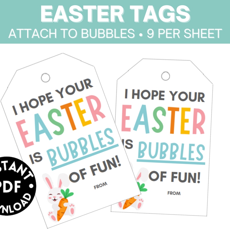 Bubbles Tag - Etsy