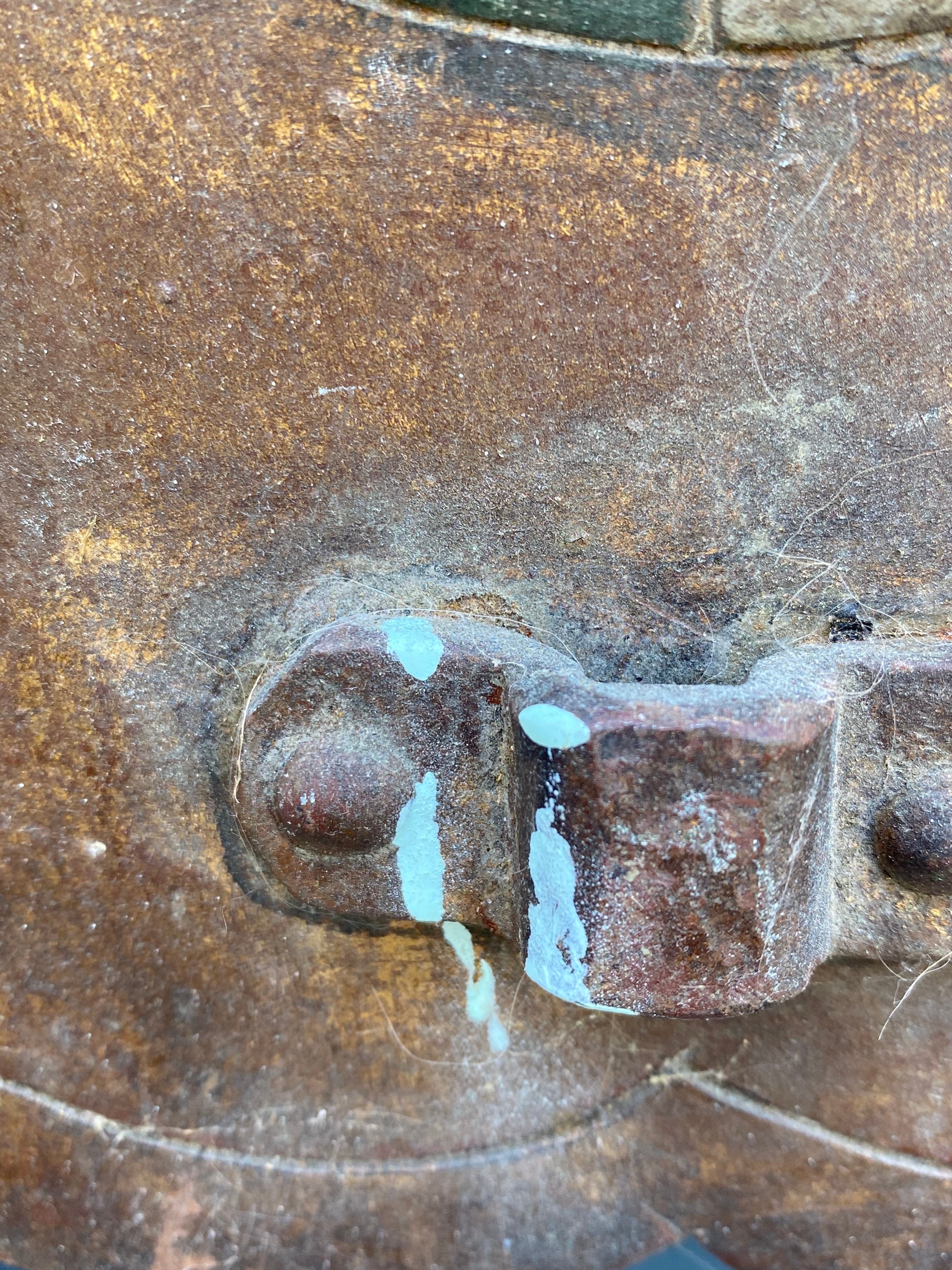 Wonderful polychrome iron crest continental hand painted | Etsy