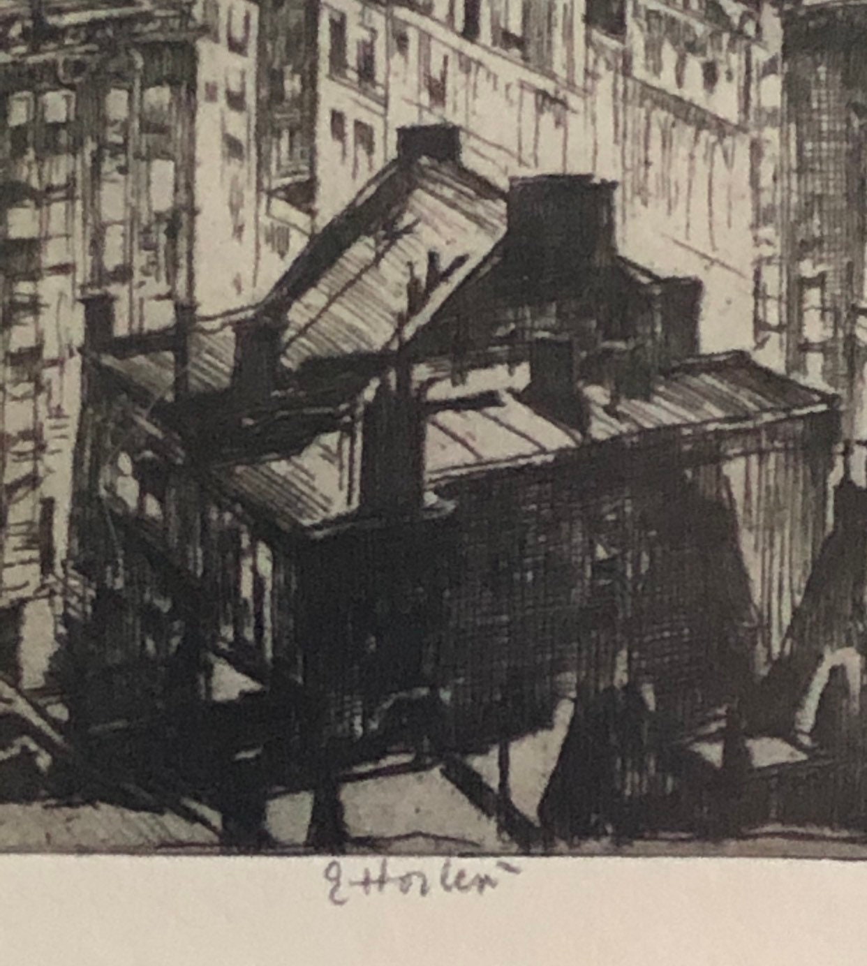 Earl Horter " the Dark Tower" Drypoint Etching 1919, Framed - Etsy