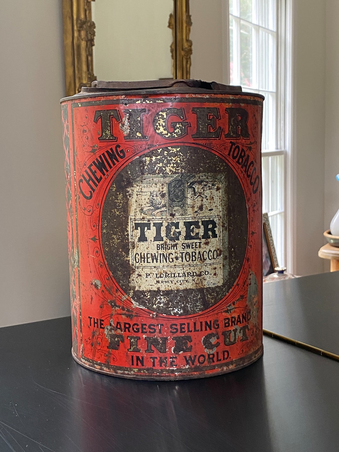 Wonderful Early Twentieth Century Original Tiger Bright Chewing Tobacco ...