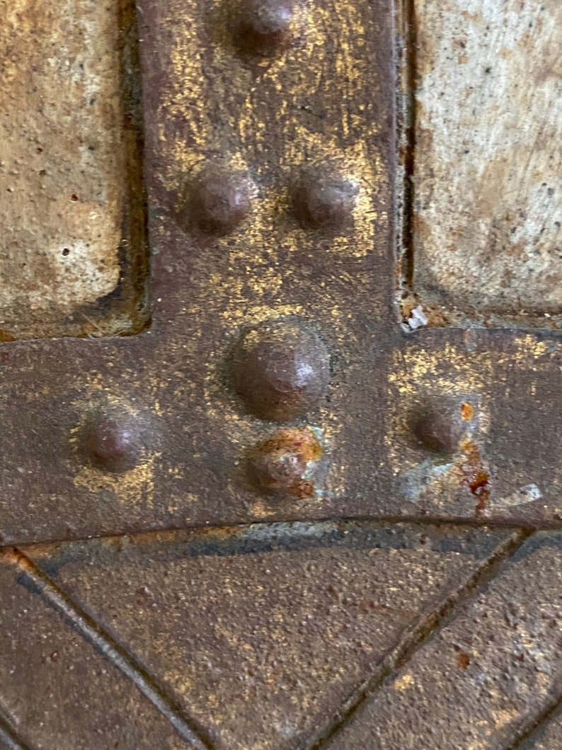 Wonderful Polychrome Iron Crest Continental Hand Painted - Etsy