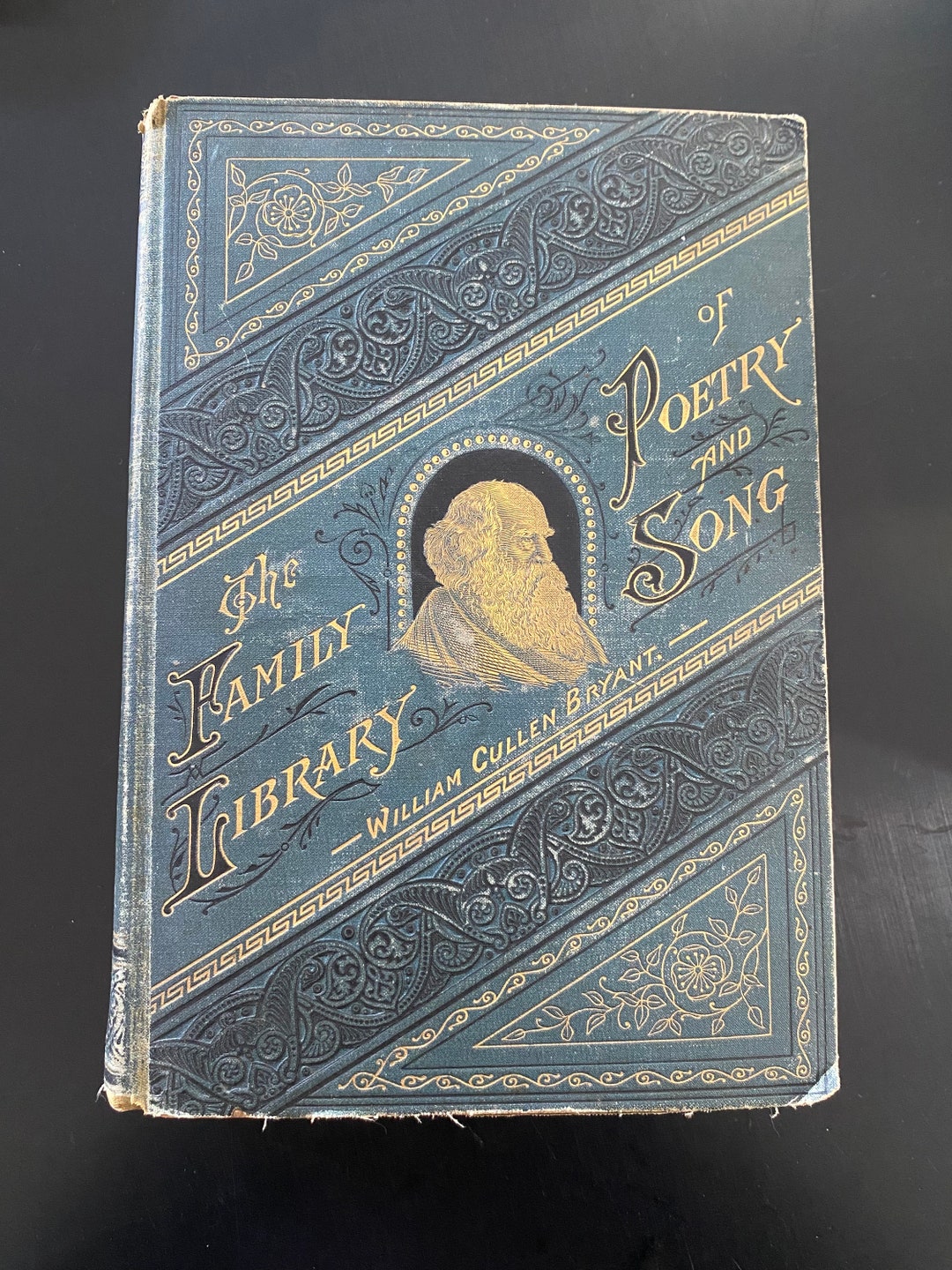 Magnificent Antique Book, the Family Library of Poetry and Song, Edited ...