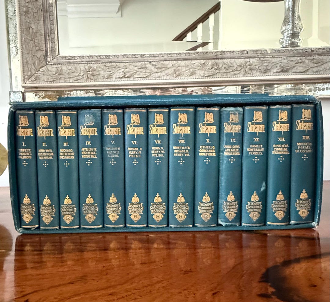 The Handy Volume Shakespeare, Rare in Box, 13 Volumes, Nineteenth ...