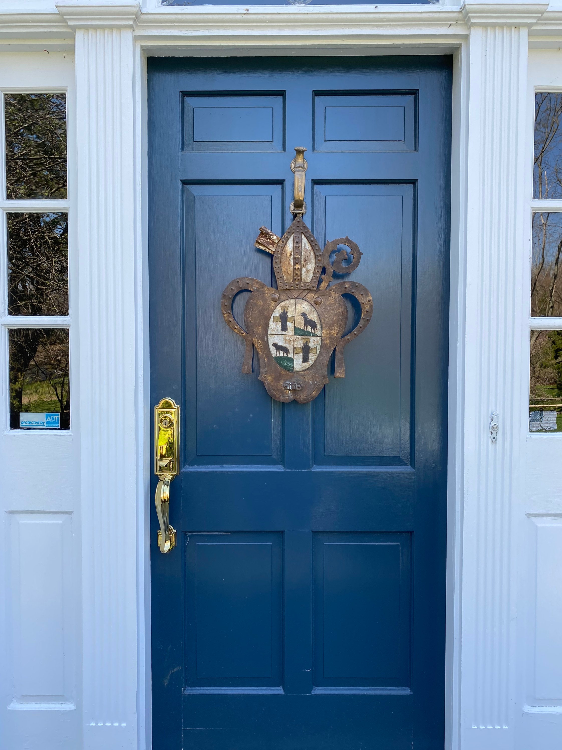 Wonderful Polychrome Iron Crest Continental Hand Painted - Etsy