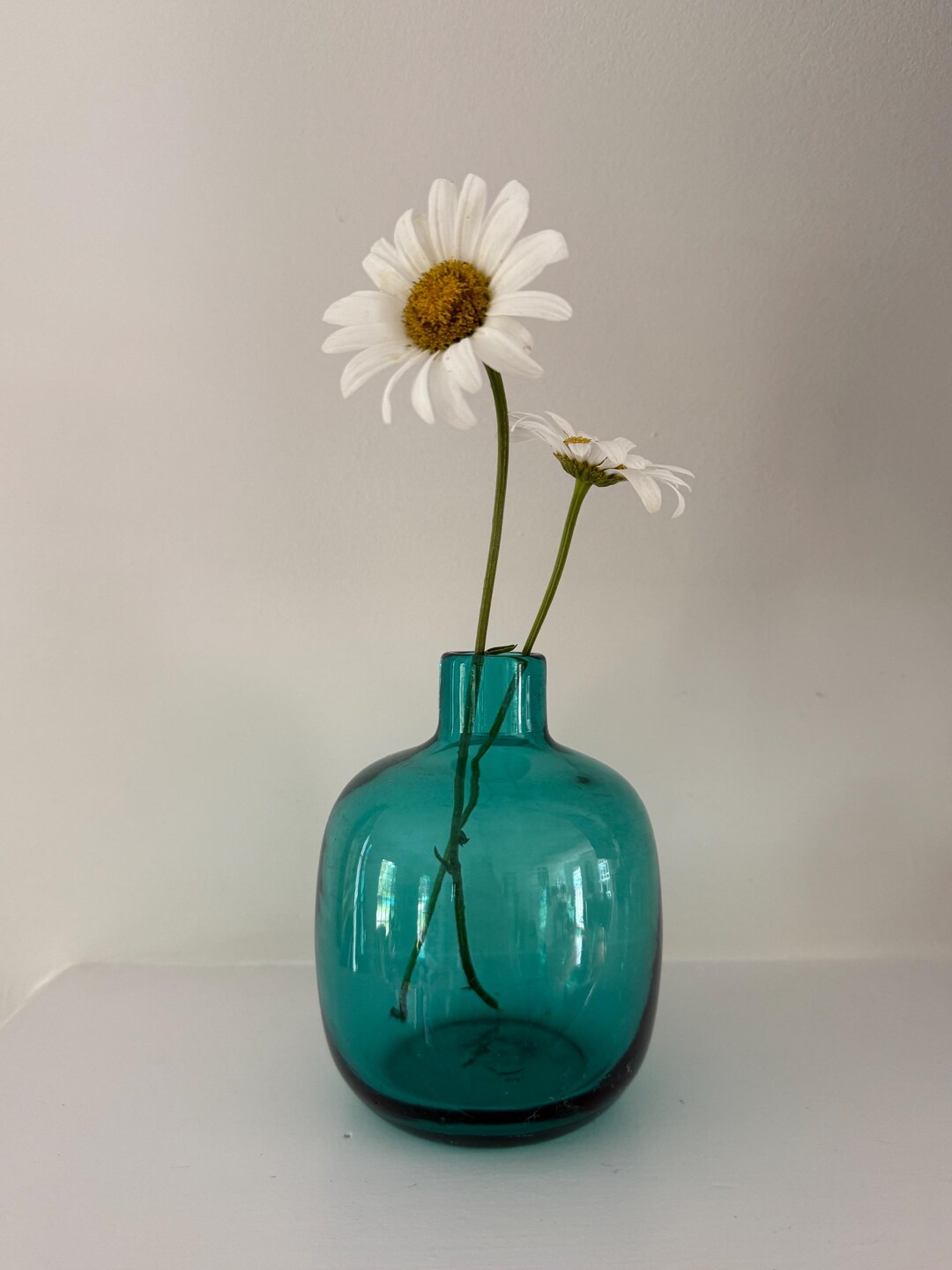 Blenko Joel Myers' Candle Vase, 861 Surf Green, Vase, American Glass ...
