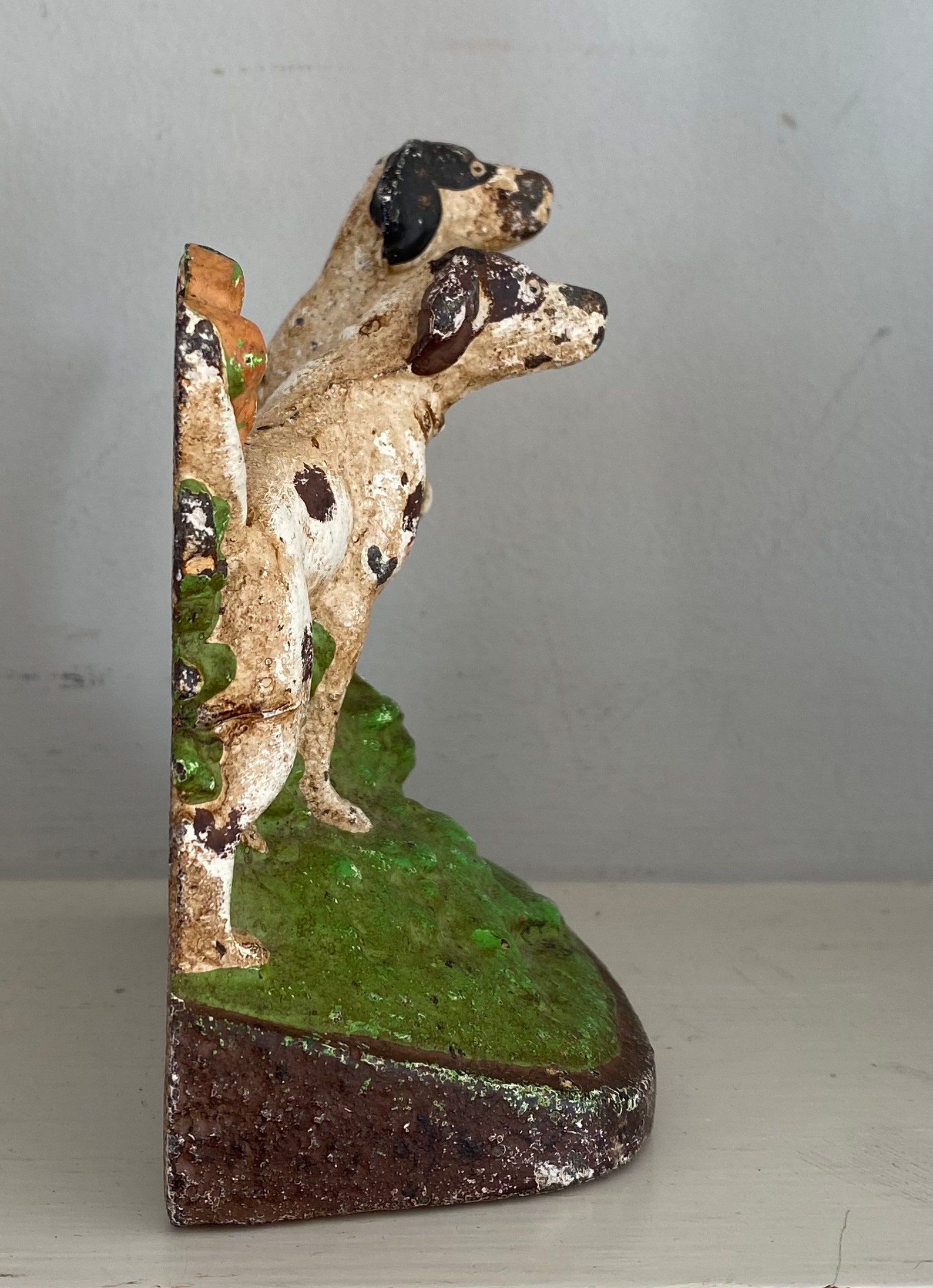 Stunning Antique Hubley Doorstop or Bookend 281 Two Hunting - Etsy