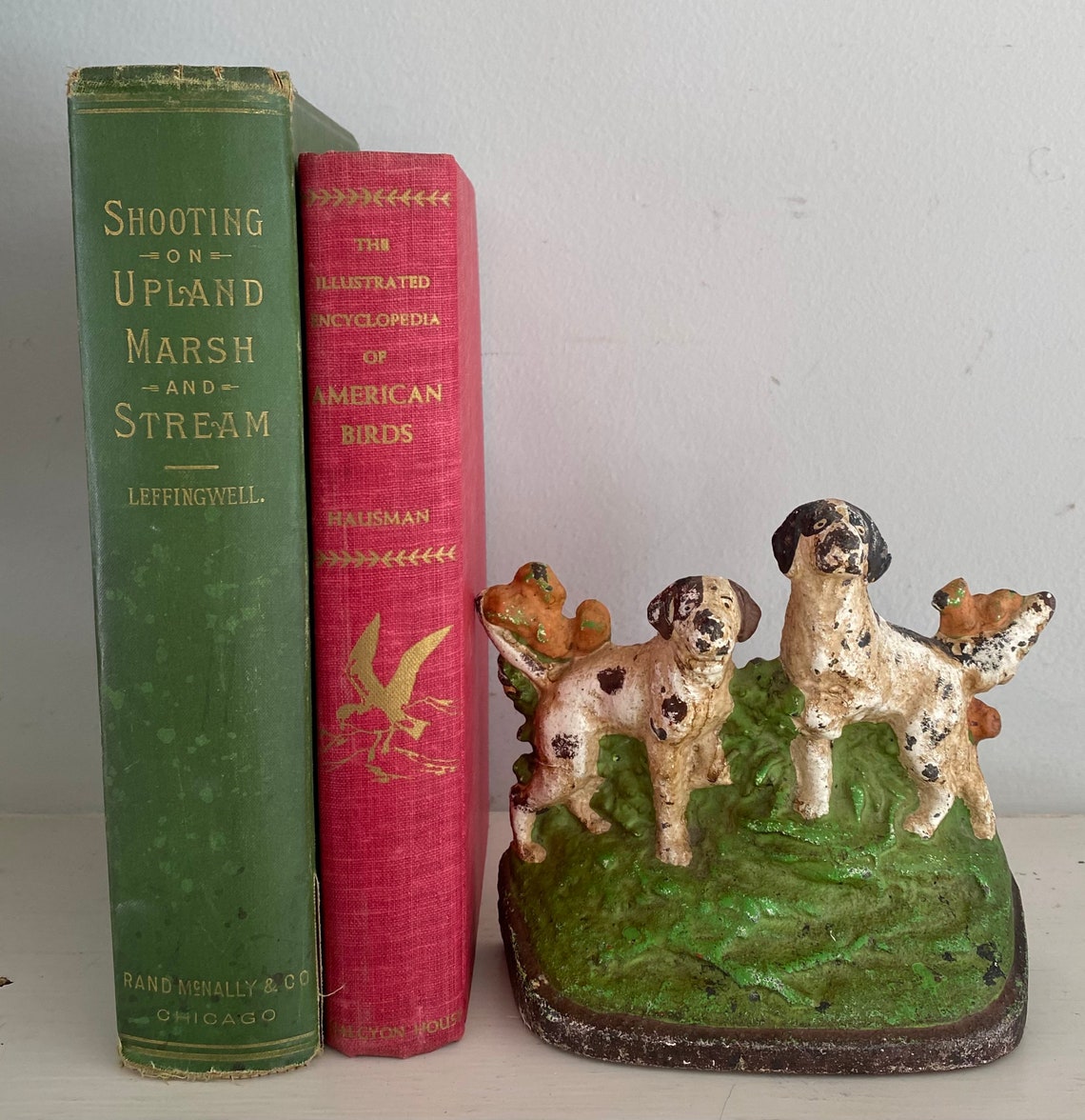 Stunning Antique Hubley Doorstop or Bookend 281 Two Hunting | Etsy