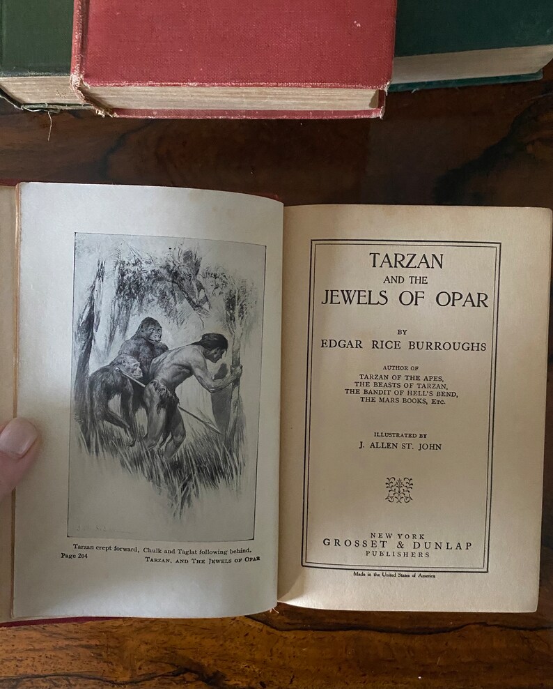 Tarzan of the Apes by Edgar Rice Burroughs, First Reprint Edition Plus ...