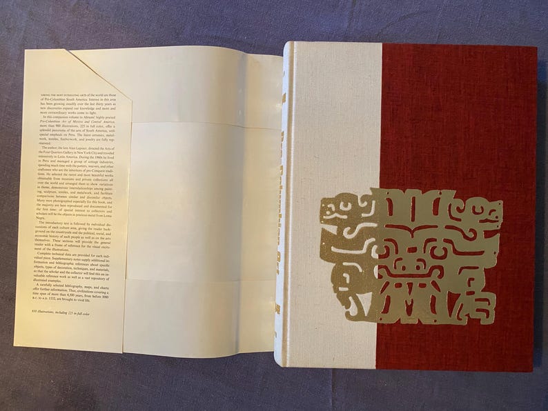 Pre-columbian Art of South America, by Alan Lapiner, Hardback, Fully ...