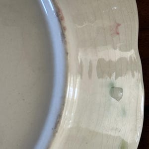 Antique French Majolica Plate, Pansies, Choisy Le Roi, Hippolyte ...