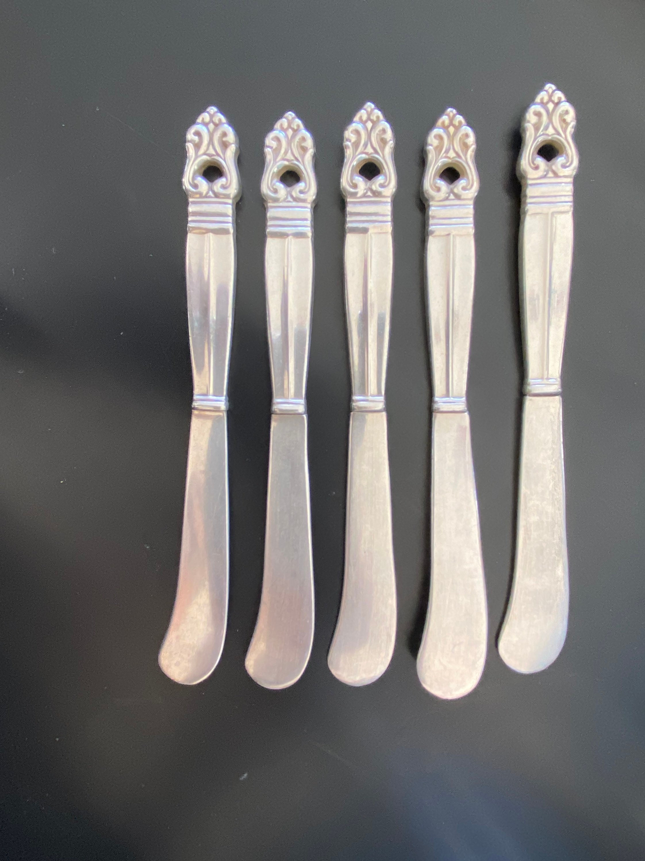 Royal Danish Butter Knife, Set of 5, International Silver, Sterling ...