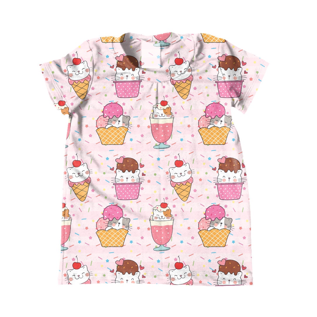 Ice Cream Cats Seamless Pattern, Digital Paper,digital,paper,seamless ...