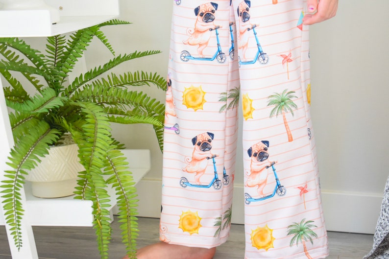 Scooter Pugs Dogs Seamless Pattern, Digital Paper,digital,paper ...