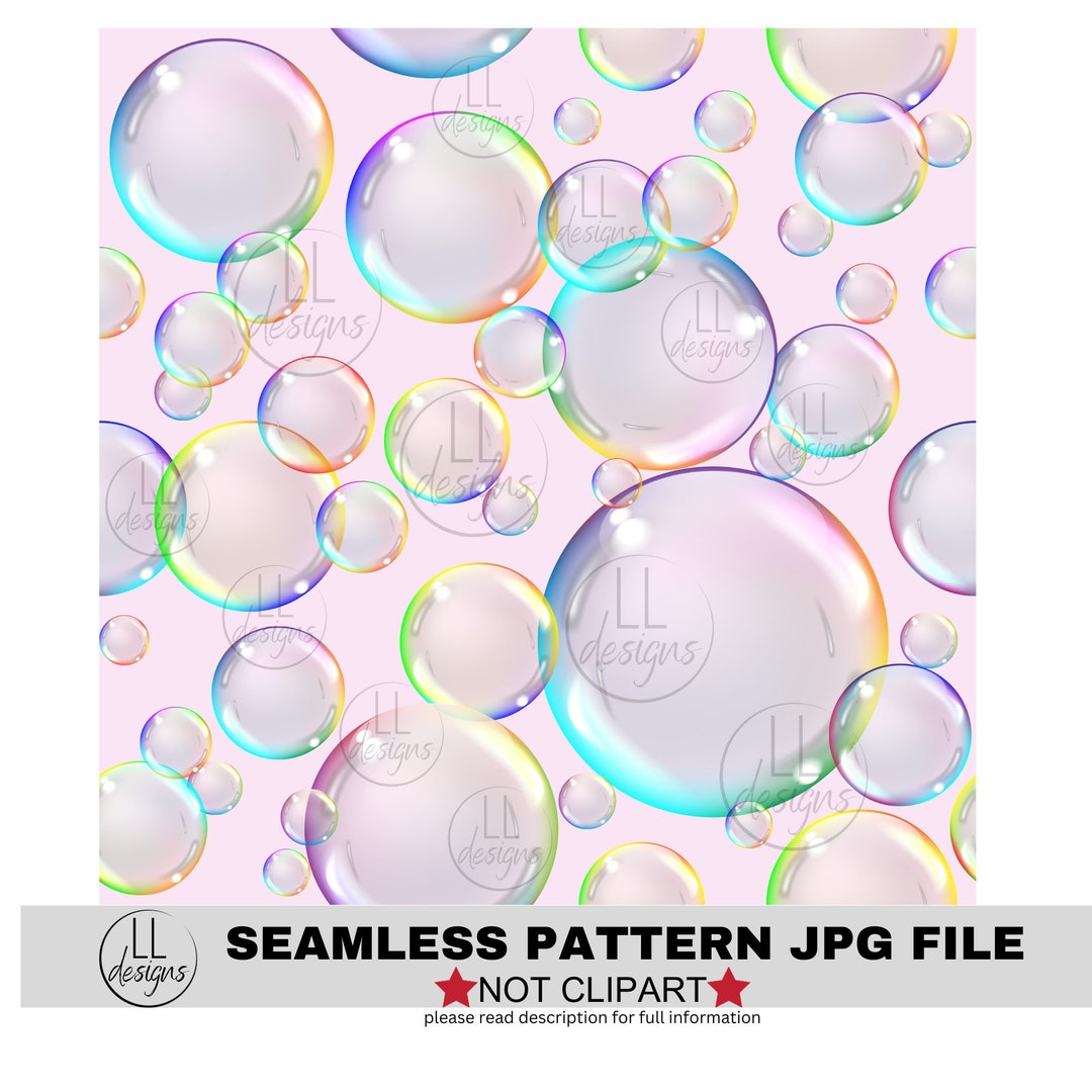 Rainbow Bubbles Seamless Pattern, Digital Paper,seamless,background ...