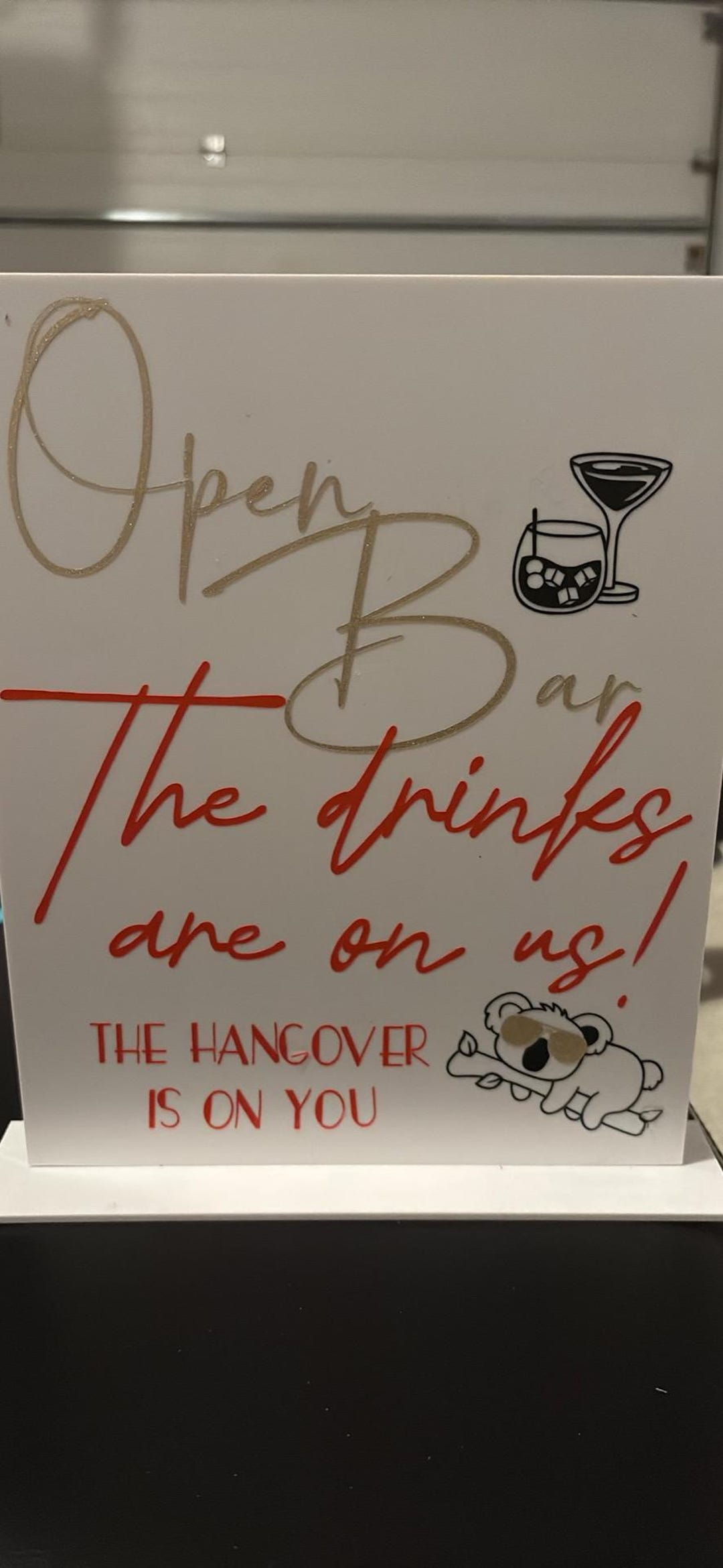 Open Bar Sign - Etsy