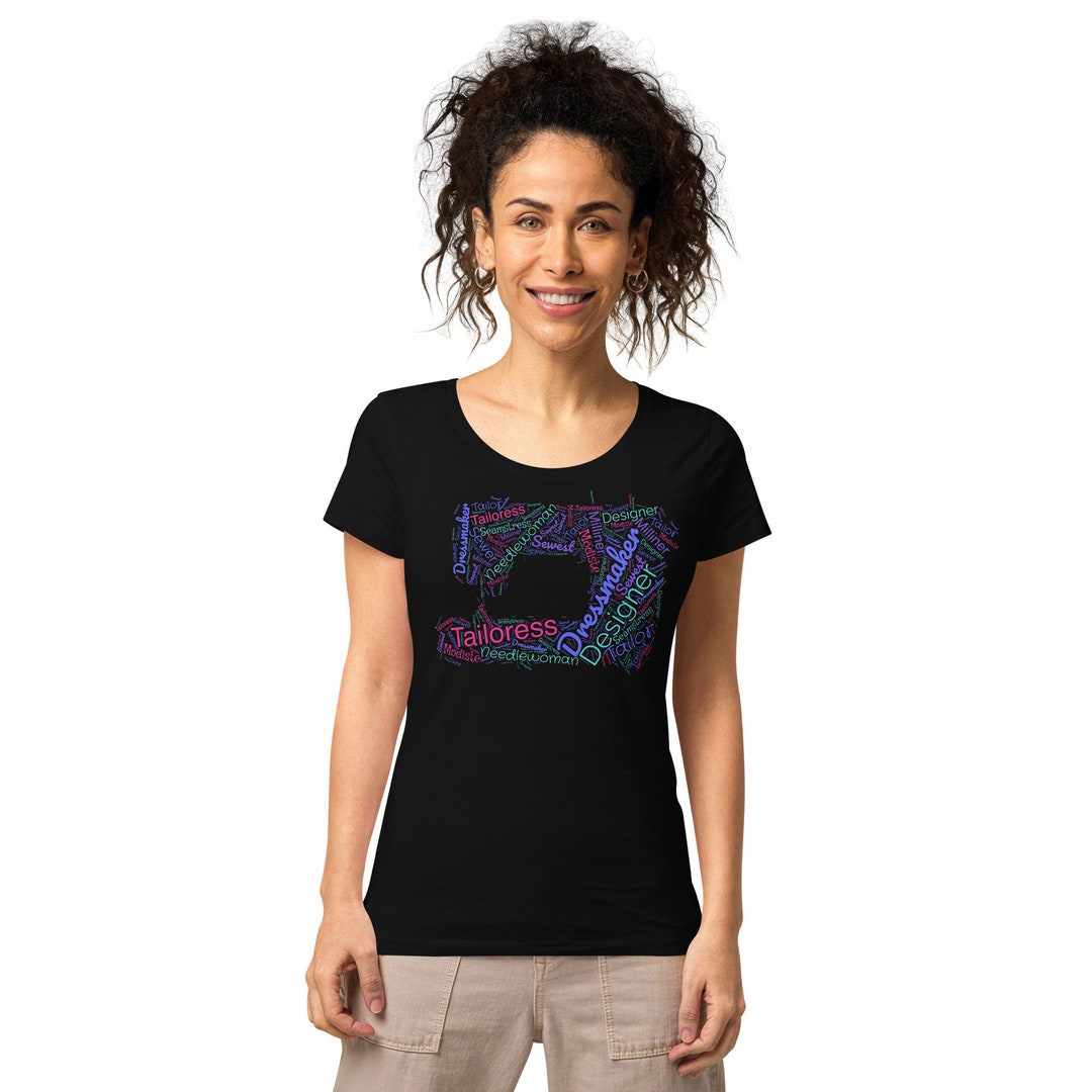 Seamstress Word Cloud Women’s Basic Organic T-shirt - Etsy