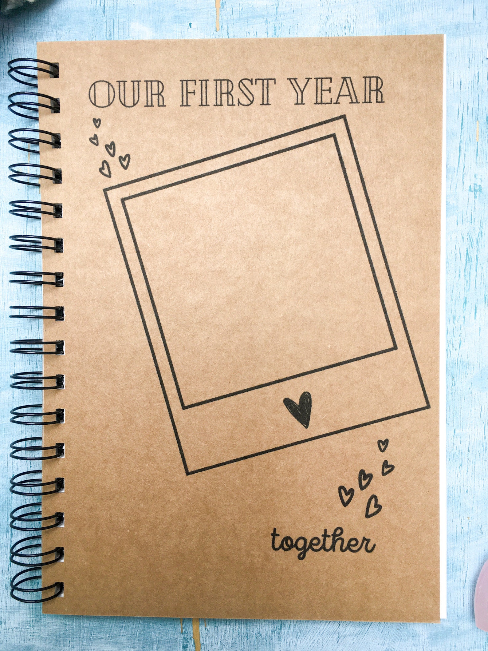 Our First Year Together Journal, One Year Anniversary Gift for ...
