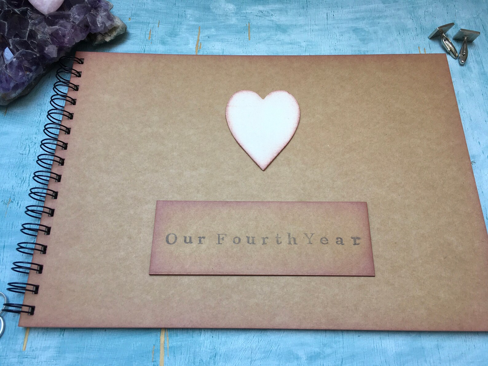 Our Fourth Year Scrapbook Album 4th Anniversary Gift for - Etsy UK