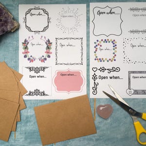 Open When Letters Kit With Mini Envelopes & Labels, Long Distance ...
