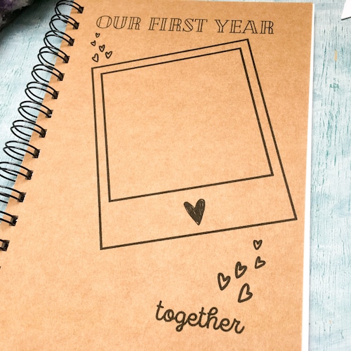 Our First Year Together Journal One Year Anniversary Gift for - Etsy