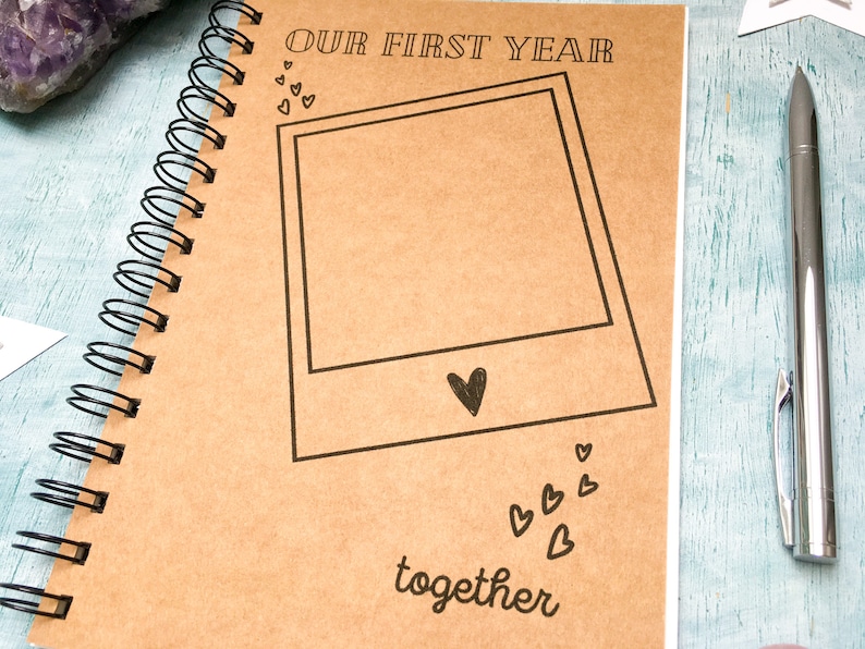 Our First Year Together Journal One Year Anniversary Gift for - Etsy UK