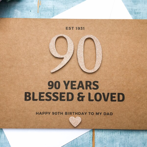 Handmade 90th Birthday - Etsy