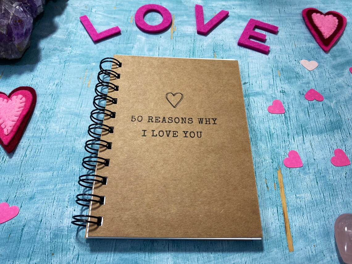 50 Reasons Why I Love You Mini Book of Love Notes, Long Distance First ...