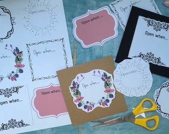 Open When Letters Kit With Mini Envelopes & Labels Long | Etsy
