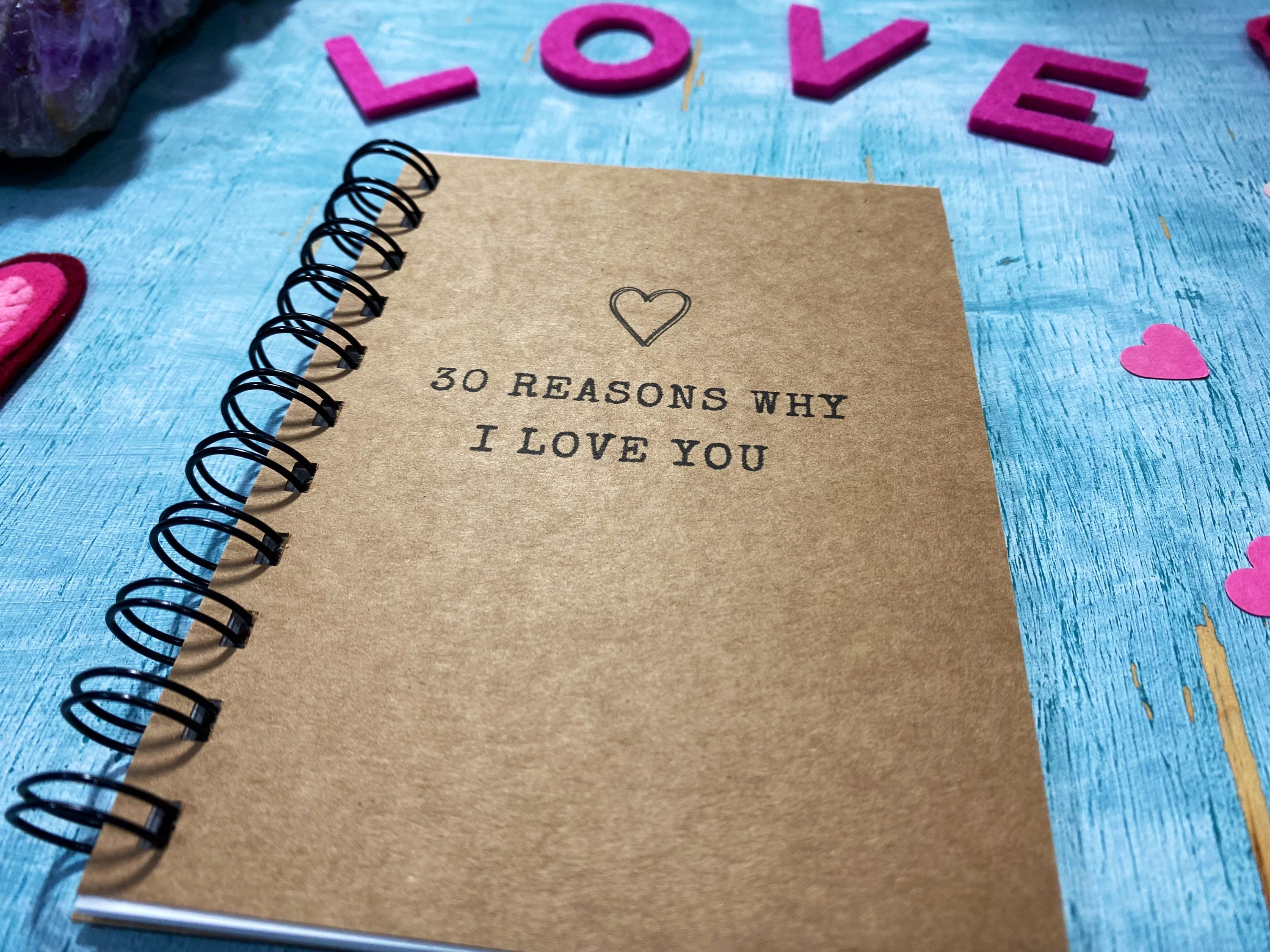 30 Reasons Why I Love You Mini Book of Love Notes Long - Etsy UK