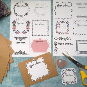 Open When Letters Kit With Mini Envelopes & Labels, Long Distance ...