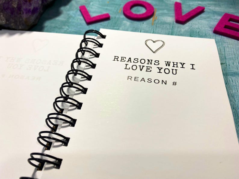 50 Reasons Why I Love You Mini Book of Love Notes, Long Distance First ...