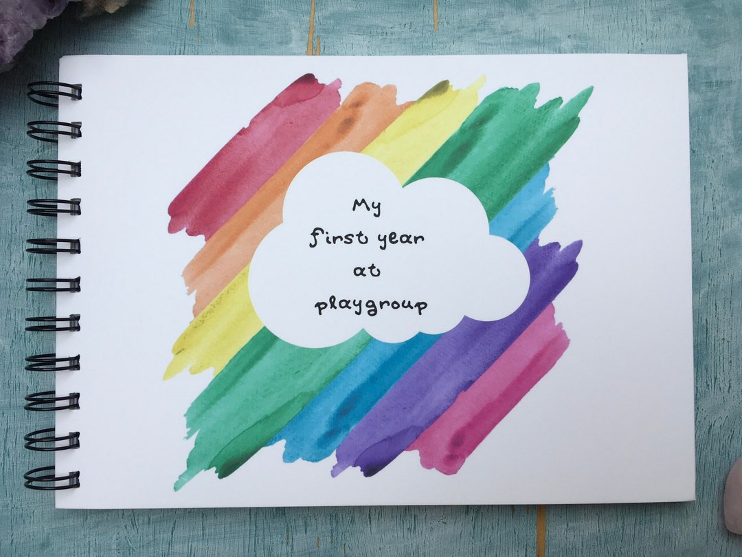 Personalized First Year at Playgroup Memory Book, Art Book First Year ...